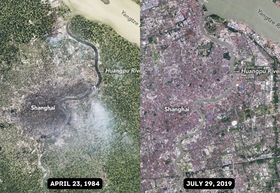 22 Rarest Before And After Photos Of The Earth - Oldest.org