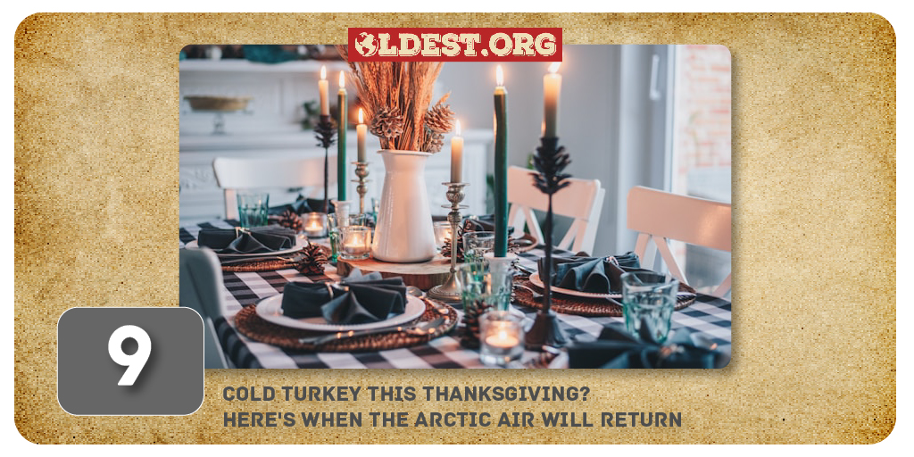 Cold Turkey This Thanksgiving? Here's When Arctic Air Will Return