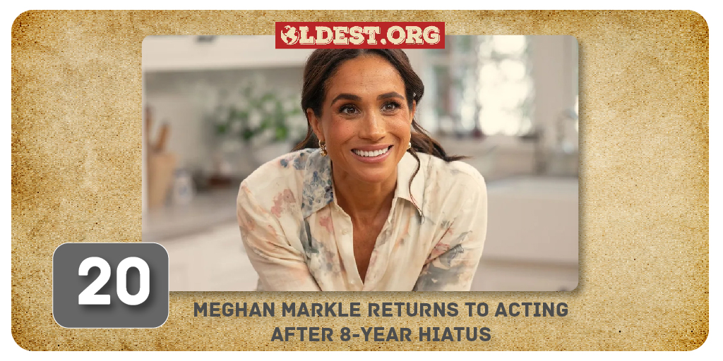 Meghan Markle Returns to Acting After 8-Year Hiatus - Oldest.org