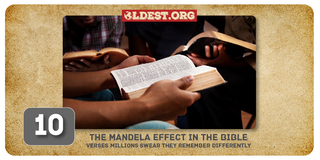 The Mandela Effect in the Bible: Swear They Remember Differently